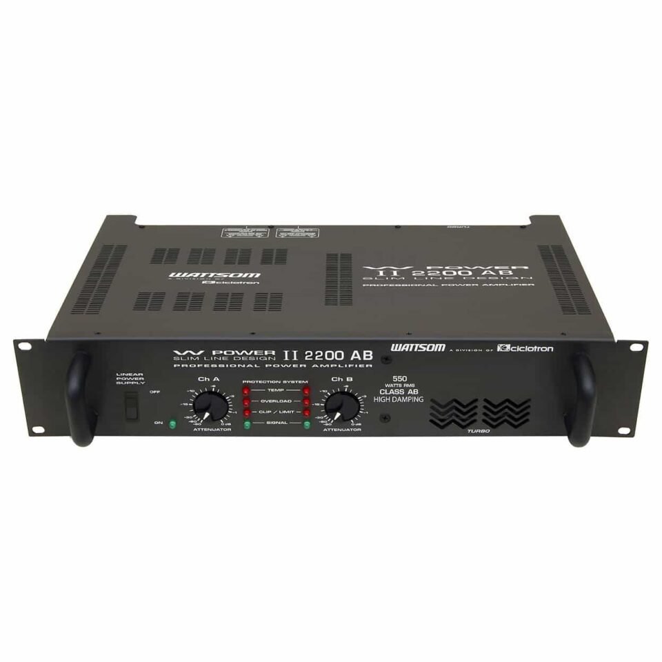 Potência W POWER II 2200 AB – Ciclotron - Pro Áudio SP - Som Profissional